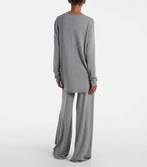LISA YANG Maurie Cotton And Cashmere Sweater - Grey