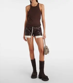Rick Owens Leather Ankle Boots - Black