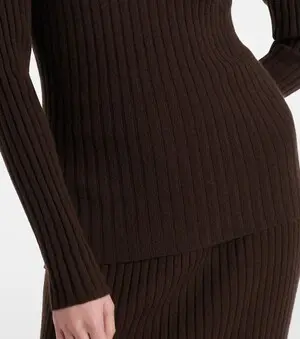 Jardin Des Orangers Ribbed-knit Cashmere Turtleneck