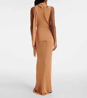 AYA MUSE Draped Scarf-detail Top