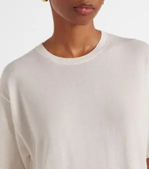 TOTEME Semi-sheer T-shirt - White