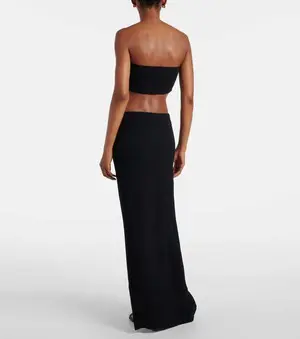 TOTEME Side-slit Crêpe Maxi Skirt