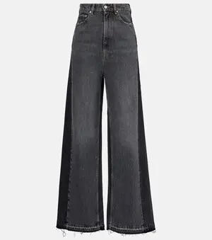 Stella McCartney High-rise Wide-leg Jeans - Black