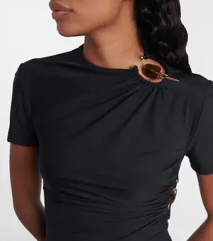 Christopher Esber Orbit Ruched Mini Dress