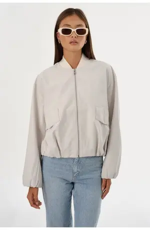 LAMARQUE Iriana Bomber Jacket - Whisper White