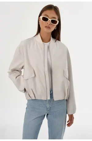 LAMARQUE Iriana Bomber Jacket - Whisper White