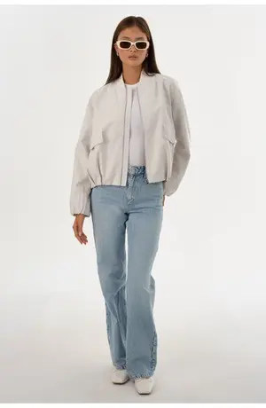 LAMARQUE Iriana Bomber Jacket - Whisper White