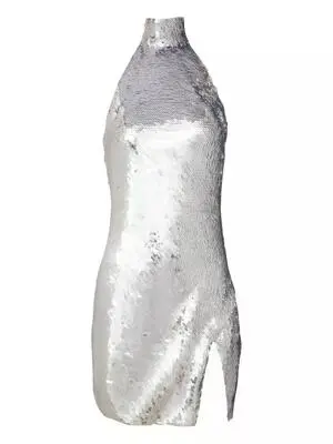 Balmain Sequin-embellished Mini Dress - Silver
