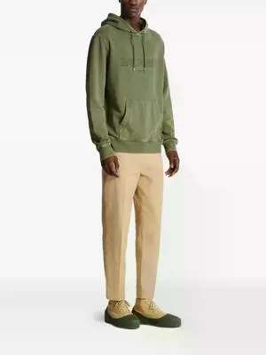 Balmain Logo-print Hoodie - Green