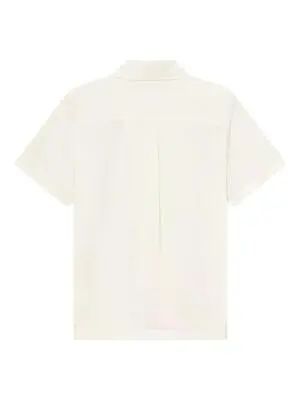 LES DEUX Embroidered Short-sleeve Shirt