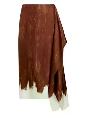 Proenza Schouler Amery Midi Skirt - Brown