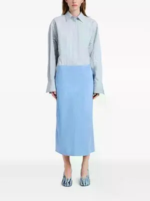 Proenza Schouler Nadia Midi Skirt - Blue