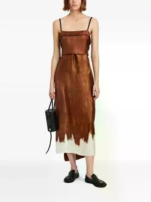 Proenza Schouler Wilma Midi Dress - Brown