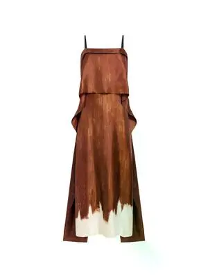 Proenza Schouler Wilma Midi Dress - Brown