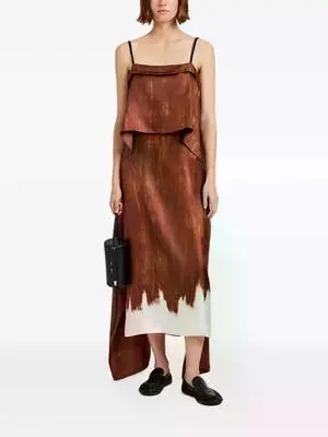 Proenza Schouler Wilma Midi Dress - Brown
