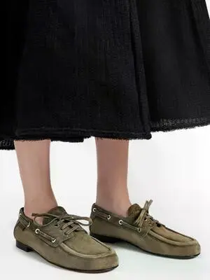 Proenza Schouler Leather Loafers - Green