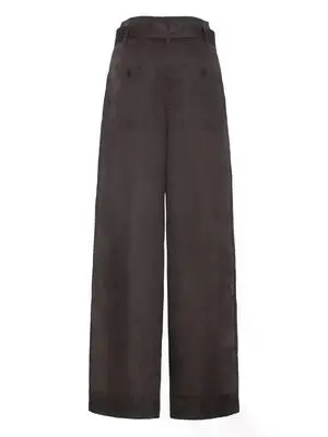 Adam Lippes Cotton Palazzo Trousers