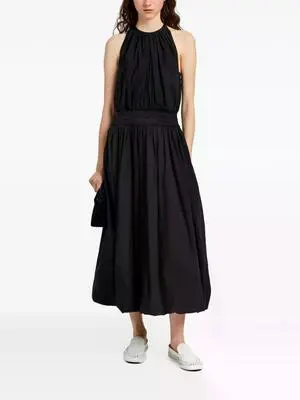 Proenza Schouler White Label Gathered Halterneck Dress - Black