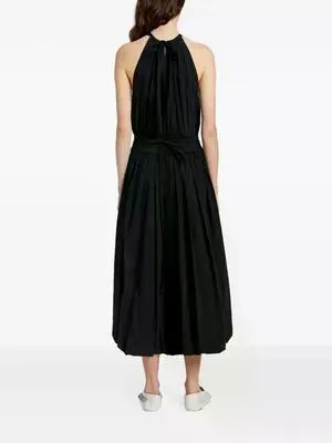 Proenza Schouler White Label Gathered Halterneck Dress - Black