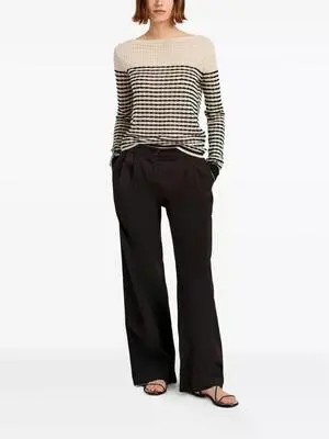Proenza Schouler White Label Striped Knitted Off-shoulder Top