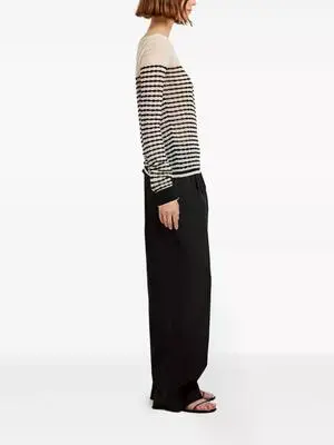 Proenza Schouler White Label Striped Knitted Off-shoulder Top