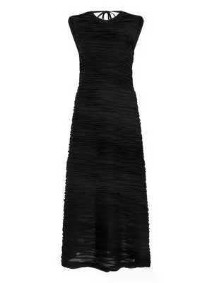 Proenza Schouler White Label Ruffled Midi Dress - Black