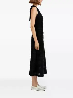 Proenza Schouler White Label Ruffled Midi Dress - Black