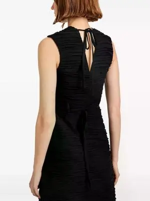 Proenza Schouler White Label Ruffled Midi Dress - Black