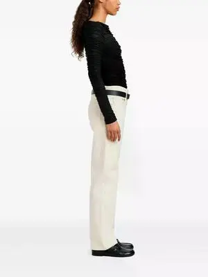 Proenza Schouler White Label Ruched Long-sleeve Top