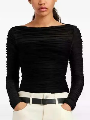 Proenza Schouler White Label Ruched Long-sleeve Top