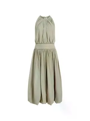 Proenza Schouler White Label Gathered Halterneck Midi Dress - Green