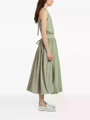 Proenza Schouler White Label Gathered Halterneck Midi Dress - Green