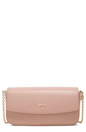 Tumi Belden Leather Wallet On A Chain - Blush