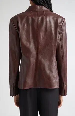 FERRAGAMO Tailored Leather Blazer