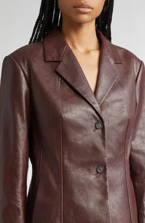 FERRAGAMO Tailored Leather Blazer
