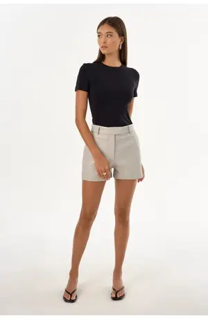 LAMARQUE Kaldie Recycled Leather Trouser Shorts