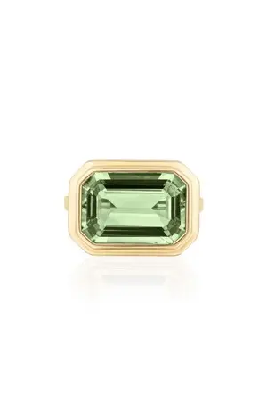 Goshwara Manhattan East West Ring - Translucent Green