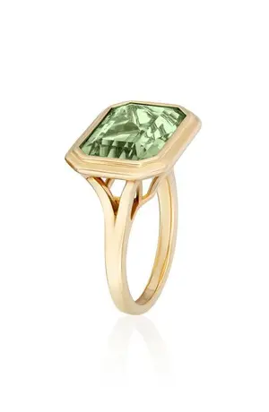 Goshwara Manhattan East West Ring - Translucent Green