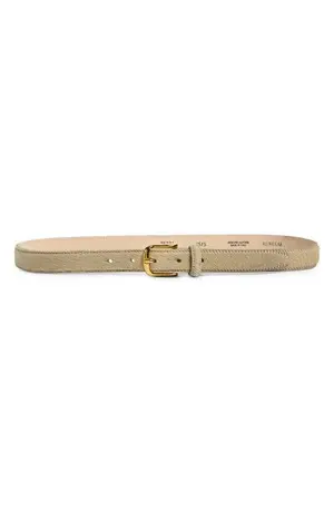 AUREUM AUREUM Calf Hair Belt Cream/ Gold