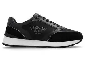 Versace Milano Lace-up Sneakers - Black