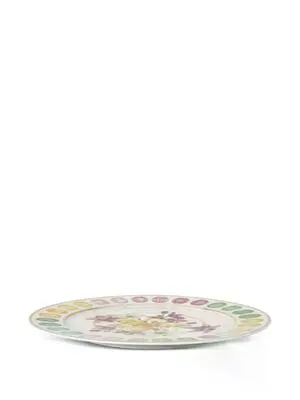 SWAROVSKI Floral-print Plate - Neutrals