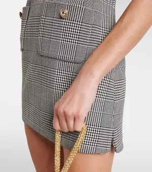 SELF-PORTRAIT Prince Of Wales Check Minidress - Grey