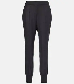 Stella McCartney Mid-rise Tapered Wool Sweatpants