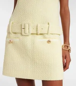 SELF-PORTRAIT Belted Bouclé Minidress