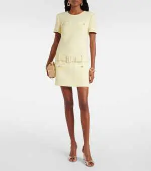 SELF-PORTRAIT Belted Bouclé Minidress