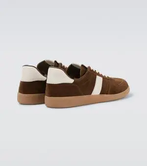 TOM FORD Archer Leather-trimmed Suede Sneakers