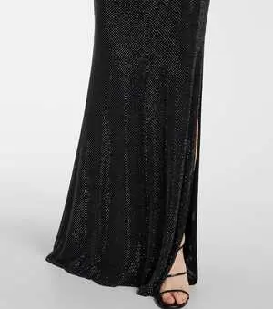 SELF-PORTRAIT Rhinestone Lace-trimmed Gown
