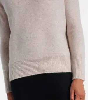 Vince Cashmere Mockneck Sweater - Beige