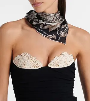 Magda Butrym Floral Silk Scarf