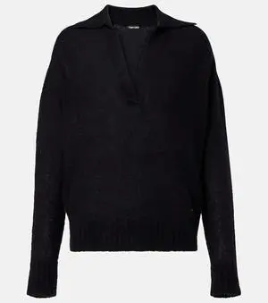 TOM FORD Cashmere And Silk Polo Sweater - Black